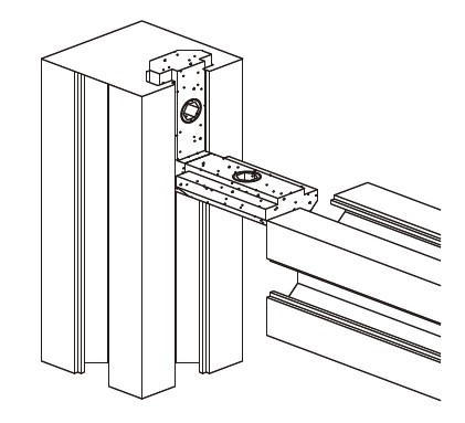 L-Shaped EXTERNAL Thread Interior Corner Joint Bracket with M6 Scre...