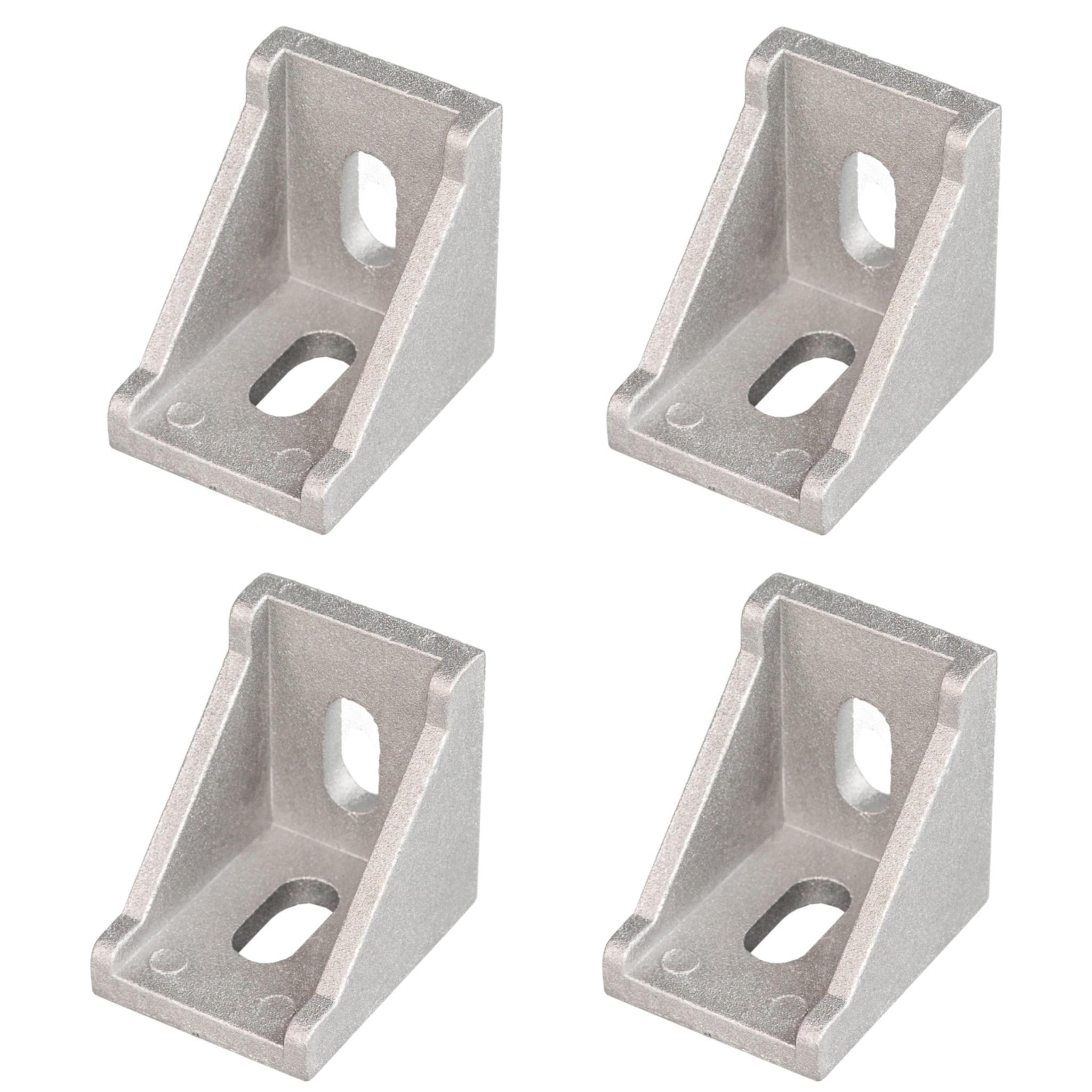 Set of 4 L-Shaped Corner Joint Brackets (for Profile 3030 Aluminium...