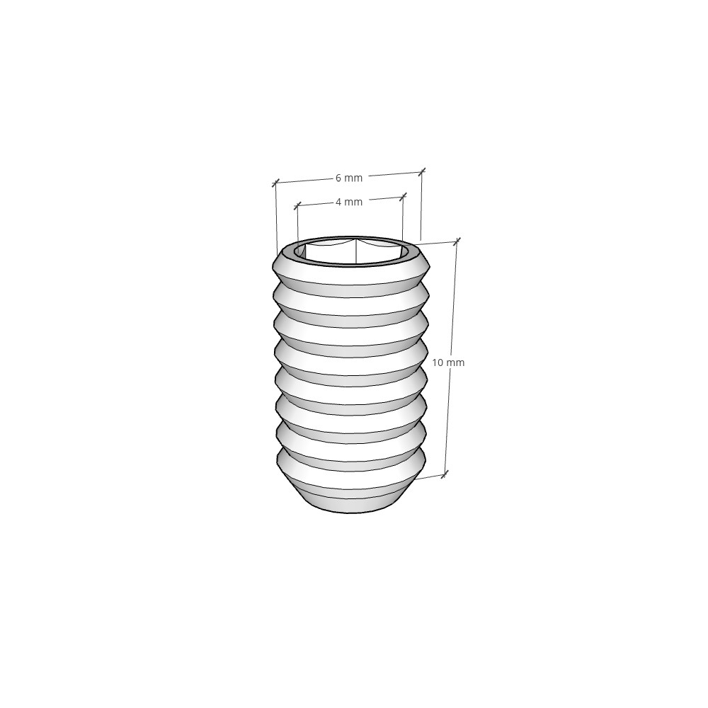 L-Shaped INTERNAL Thread Interior Corner Joint Bracket with M6 Scre...